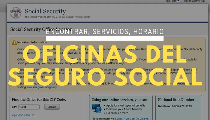 OFICINAS del SEGURO SOCIAL | Encontrar, servicios, horario